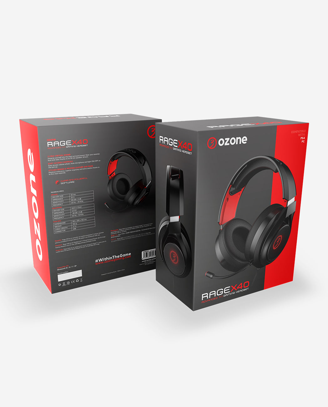 7.1 gaming headset Rage X40 – Ozone Gaming Store